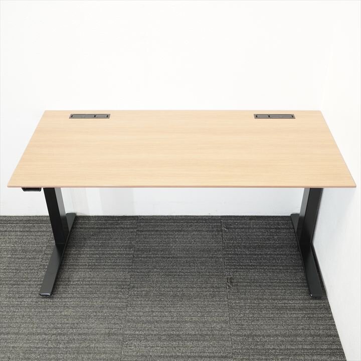 オカムラ スイフト 昇降デスク W1500(1450) レバータイプ - 中古オフィス家具の専門店-天下一