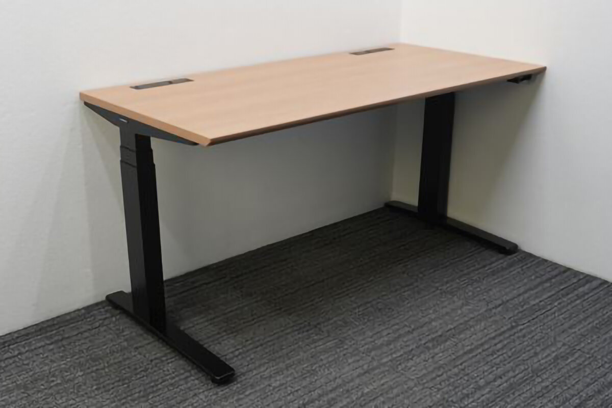 オカムラ スイフト 昇降デスク W1500(1450) レバータイプ - 中古オフィス家具の専門店-天下一